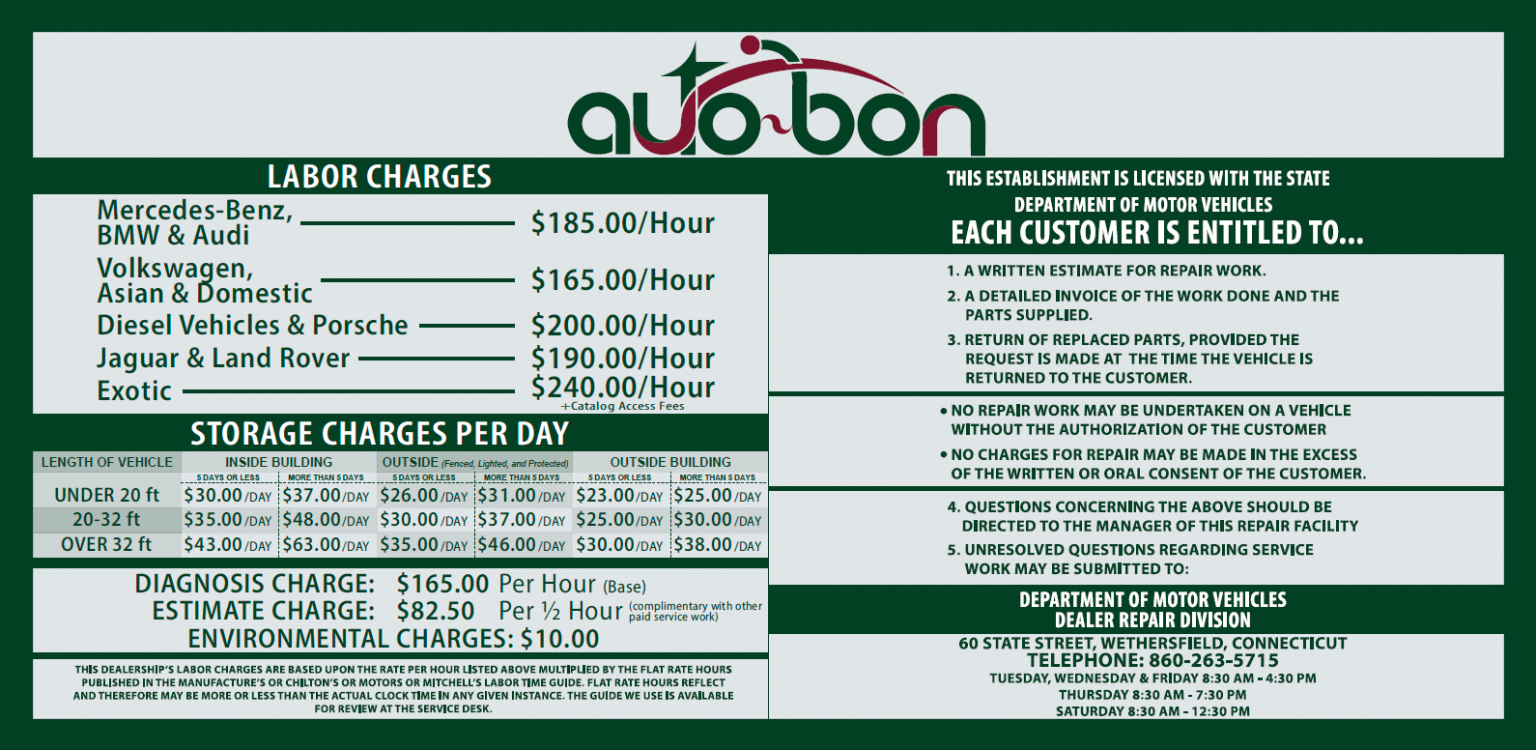 Appointment - Autobon Inc